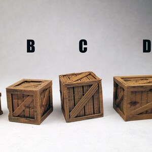 Dungeon Furniture Crates and Pallet Storage Boxes Chest / Painted 3d ...