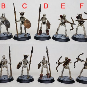 Painted Skeleton Crypt Army / Painted Resin Miniatures Dnd Pathfinder ...