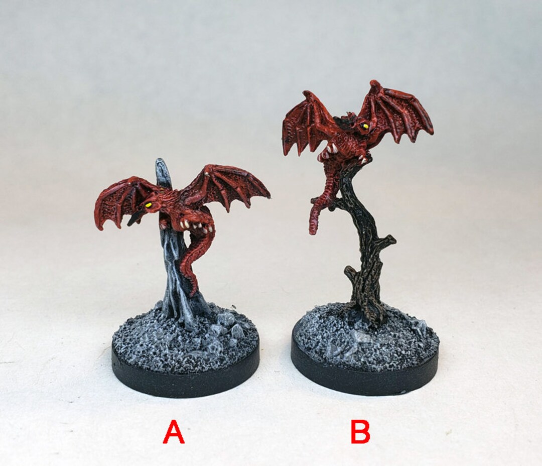 Painted Blood Sucking Stirge Miniatures / Dnd Gloomhaven Pathfinder 2E ...