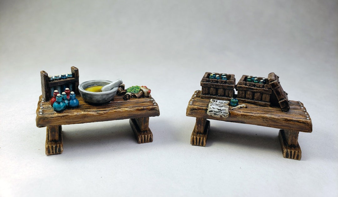 Painted Alchemist Tables / Dungeon Mage Laboratory / Painted Terrain ...
