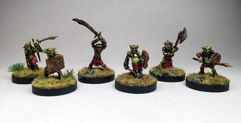 CUSTOM Painted Goblin Warband / Reaper Bones Miniatures Dnd - Etsy