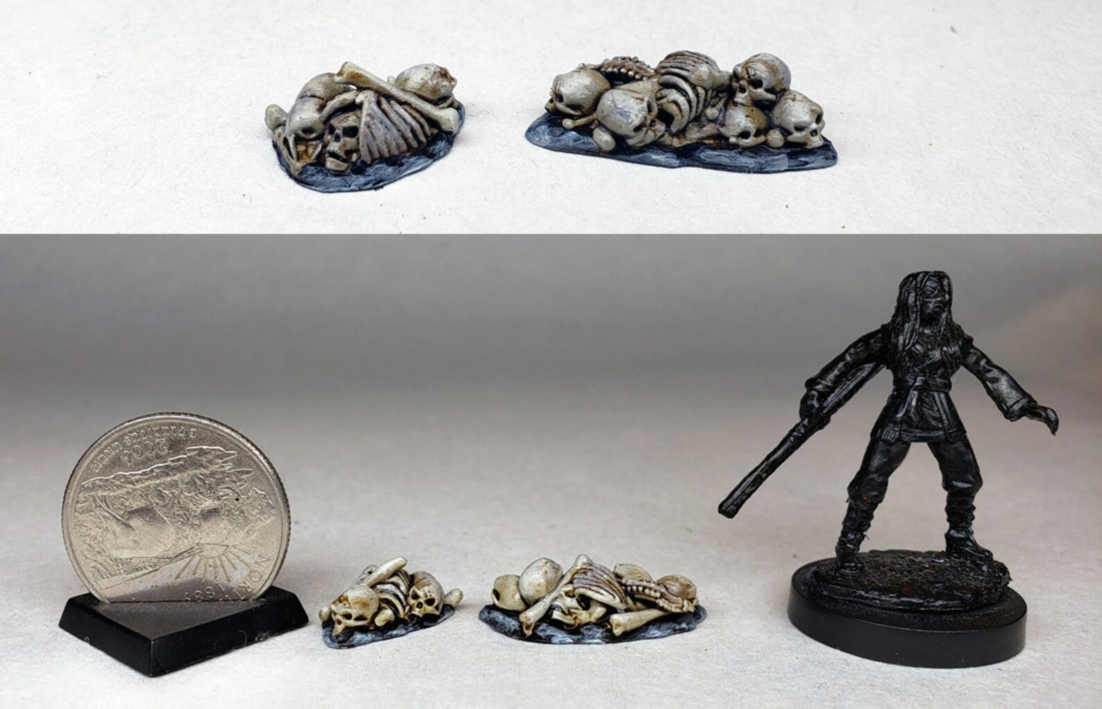 Painted Skull Pile Pillar Dungeon Furniture Bones / Hand Painted ...