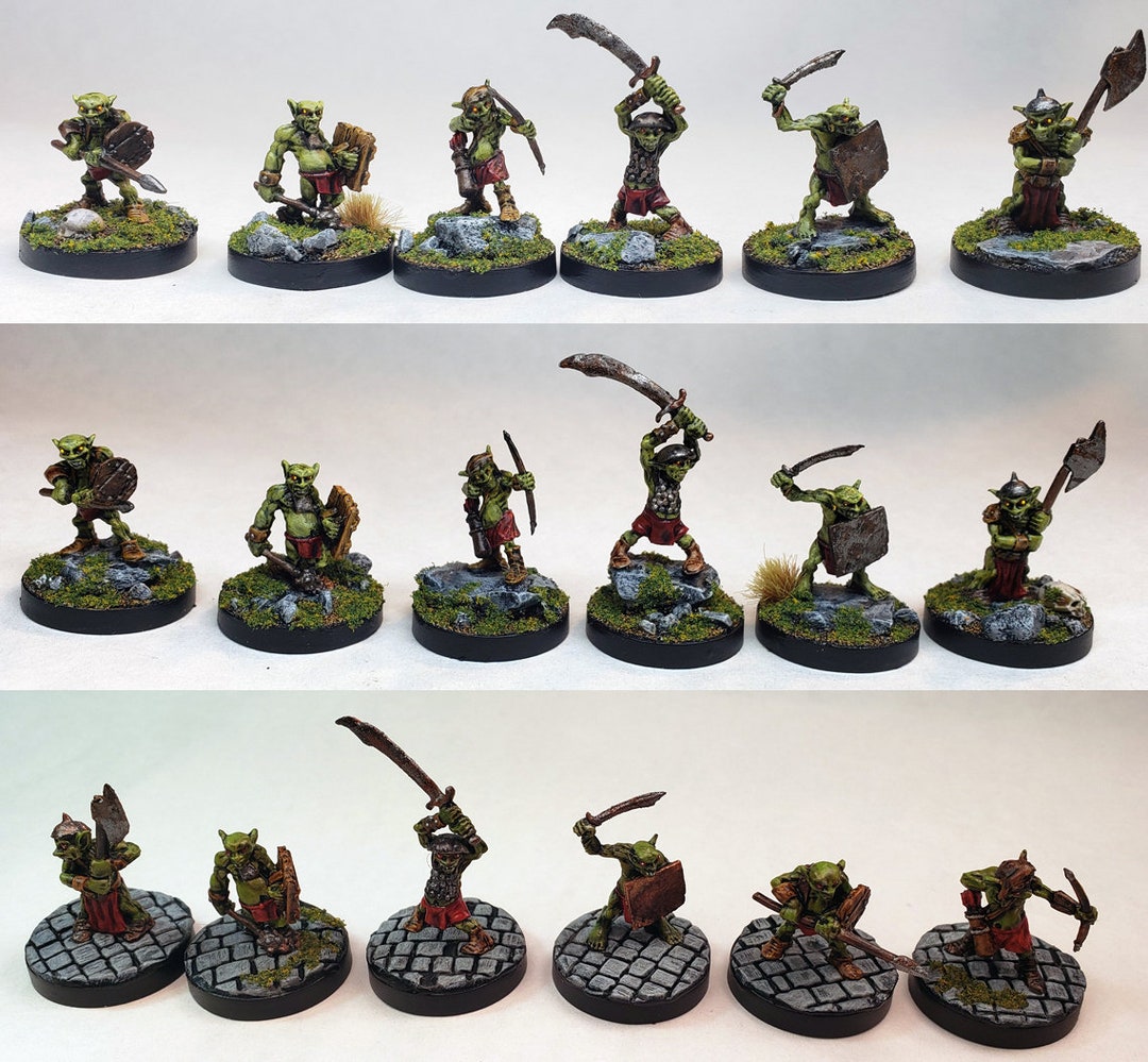 CUSTOM Painted Goblin Warband / Reaper Bones Miniatures Dnd Pathfinder ...