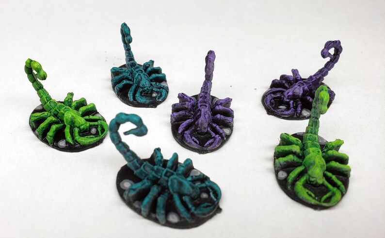 Giant Spider Centipede and Scorpion / Painted Reaper Bones - Etsy
