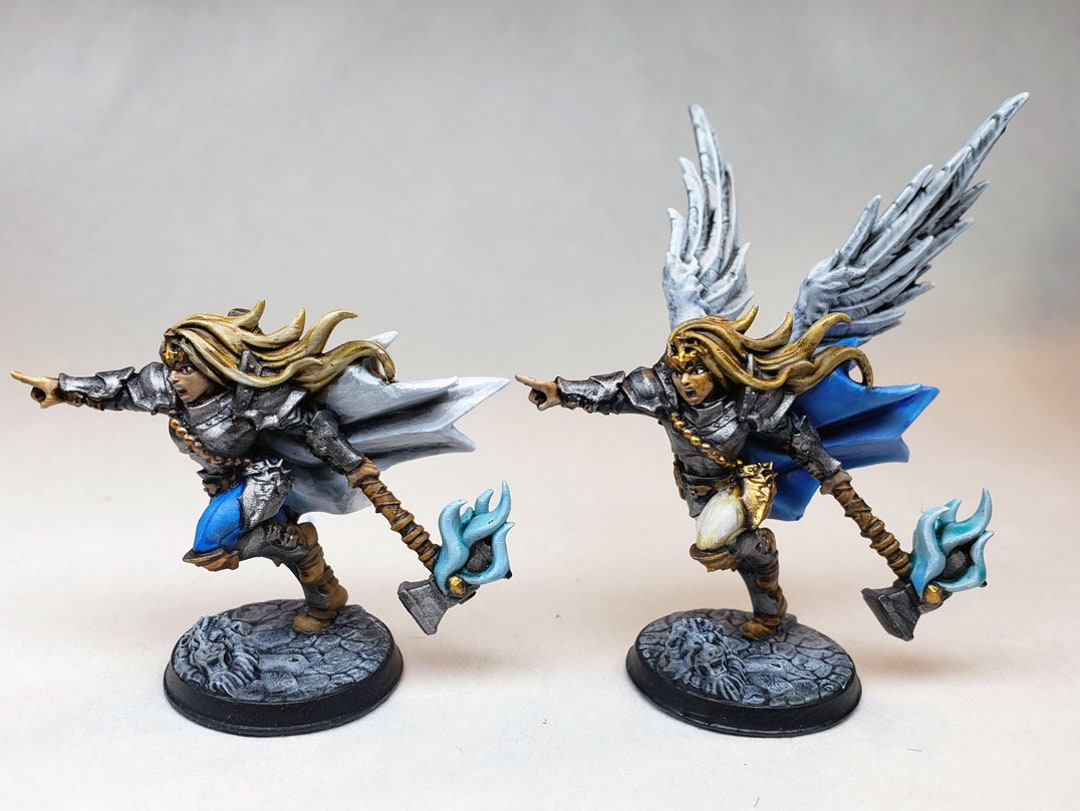 Female Human and Aasimar Paladin Painted Miniature / Gloomhaven ...