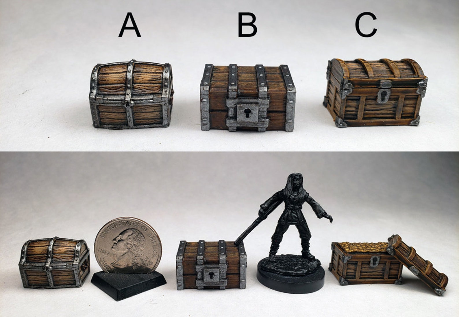Dungeon Furniture Chests Crates Beds Barrels Altars / Painted Tiny ...