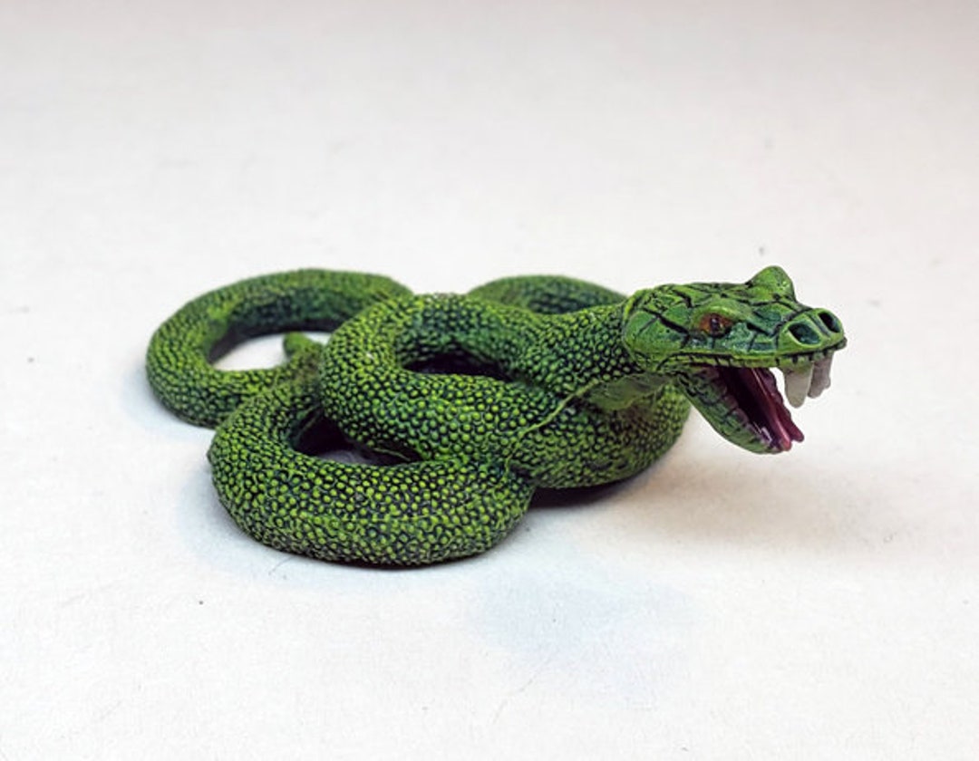 Painted Giant Constrictor Snake Miniature Reaper Metal / Pathfinder ...