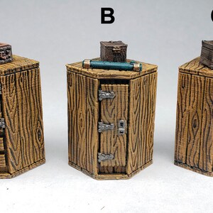 Painted Library Corner Cabinets/ Painted Tiny Terrain Tavern Furniture ...