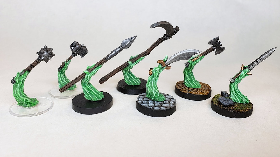 Painted 28mm Spiritual Weapon Cleric Spell Effect Tabletop Miniatures ...