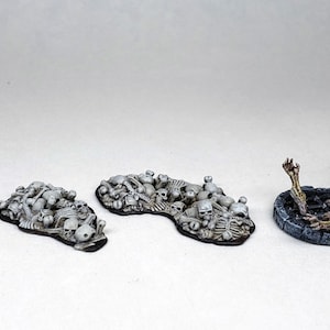 Painted Bone and Skull Piles Dungeon Zombie Grate / Hand Painted ...