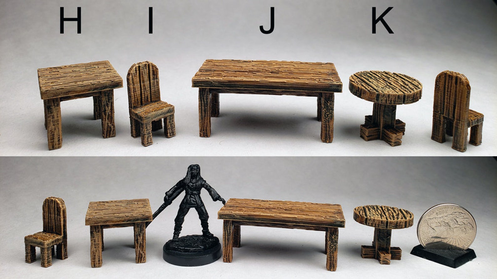 Dungeon Furniture Chests Crates Beds Barrels Altars / Painted Tiny ...