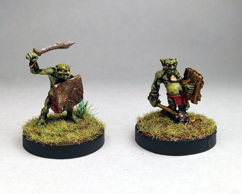 CUSTOM painted goblin warband / Reaper bones miniatures / DnD | Etsy
