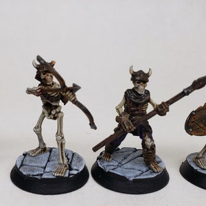 Painted Skeleton Crypt Army / Painted Resin Miniatures Dnd Pathfinder ...
