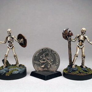 CUSTOM Painted Skeleton Crypt Guardians Troop / Reaper Bones Miniatures ...