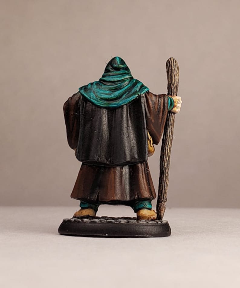 Custom Painted Monk - Cleric - Priest With Staff / Reaper Bones ...