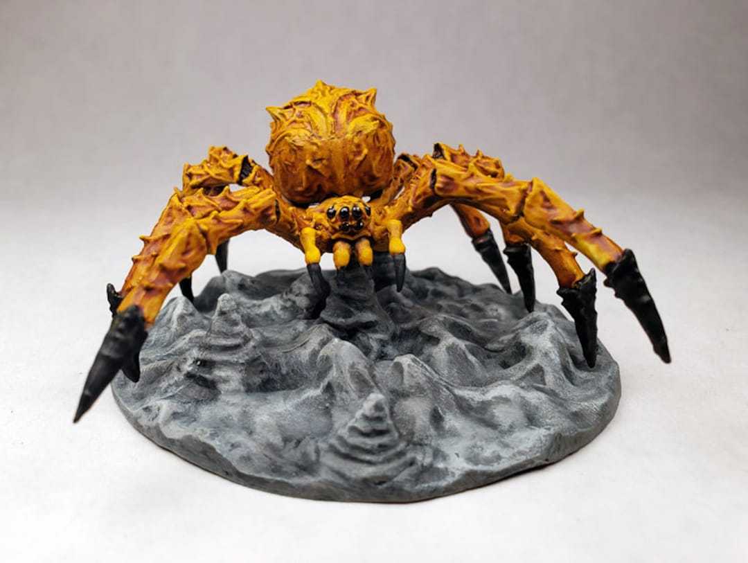 Custom Painted Giant Cave Spider / Painted Reaper Bones Miniature / Dnd ...