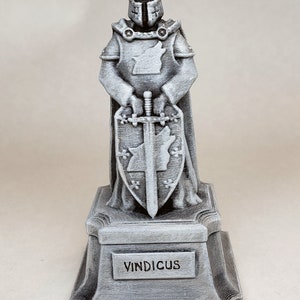 CUSTOM Painted Large Statue of a Knight Paladin / 3d Printed Statues D ...