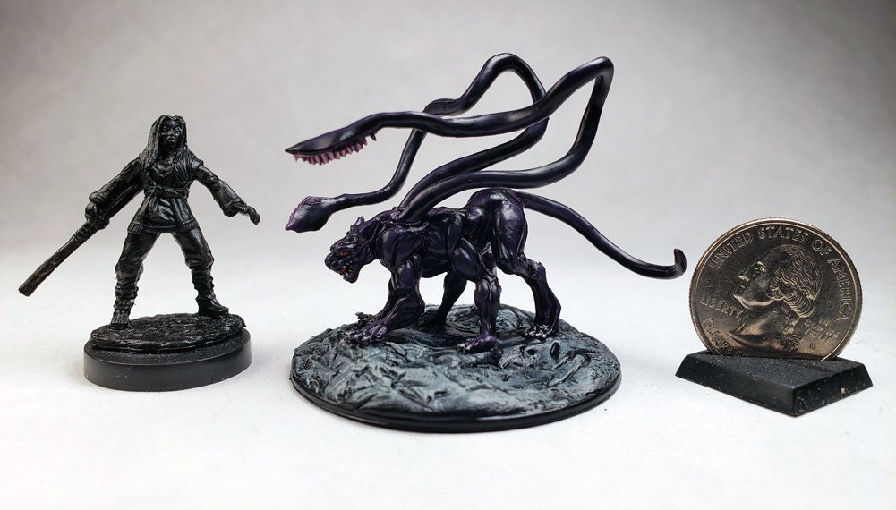 Displacer Beast / Painted Wizkids Nolzur's Miniature / Dnd Pathfinder ...