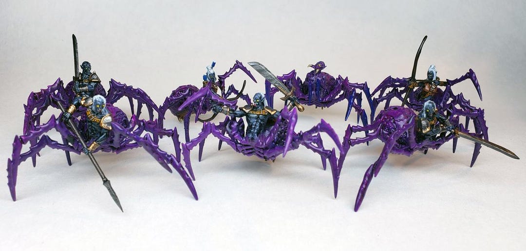 Drider With Various Weapons Male Female / Painted Driders Resin ...