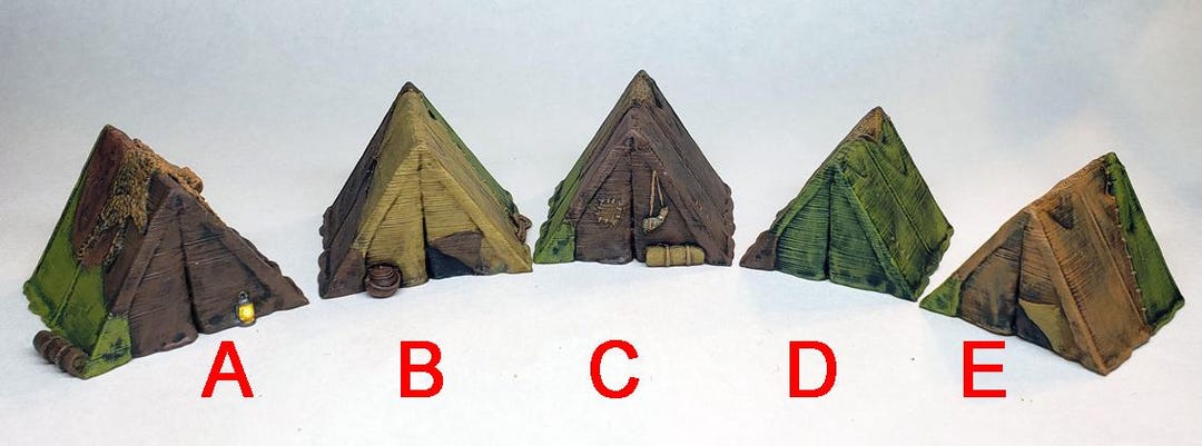 Painted Tents Dungeon Furniture, Camping Adventurers / 3d Printed ...