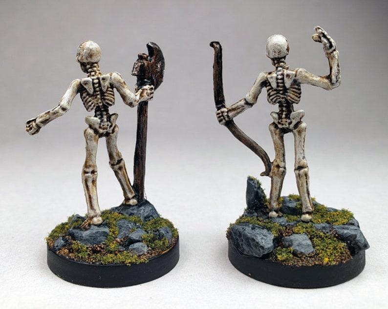 CUSTOM painted skeleton crypt guardians troop / Reaper bones | Etsy