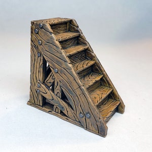 Painted Dungeon Tavern Furniture Stairs Leading up / Painted Tiny ...