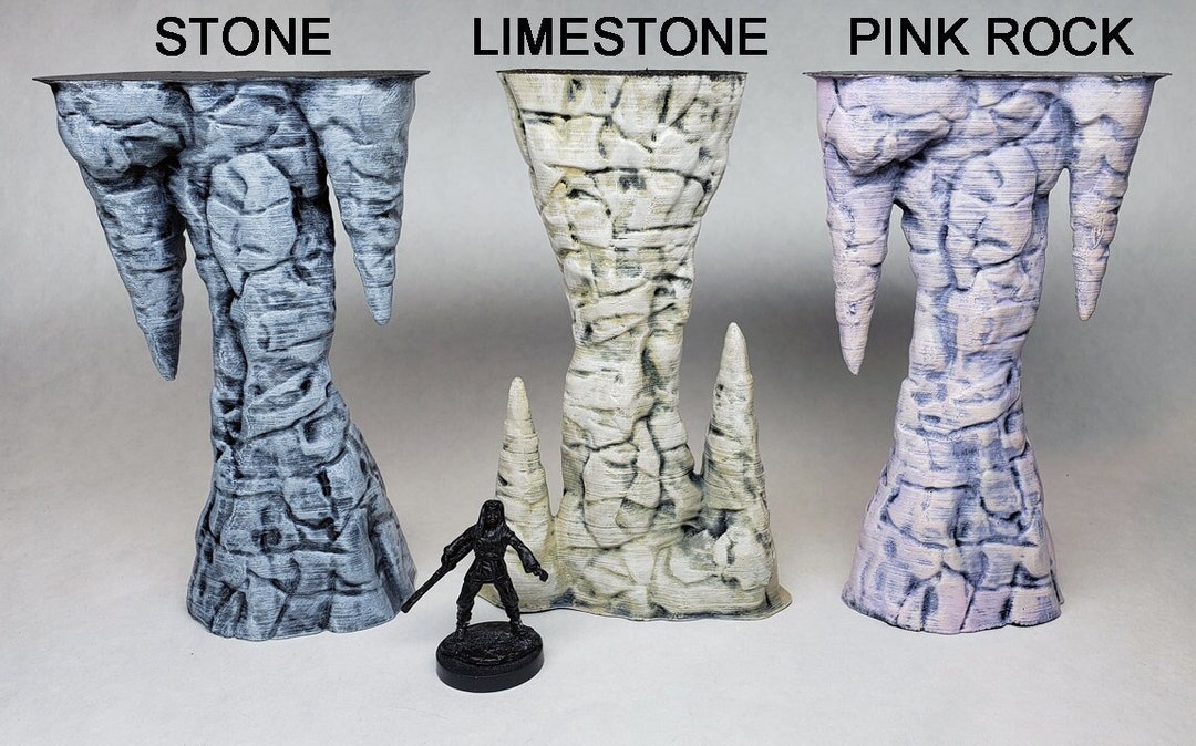 Painted Underdark Stalagmites and Stalactites / 3d Printed Tabletop ...