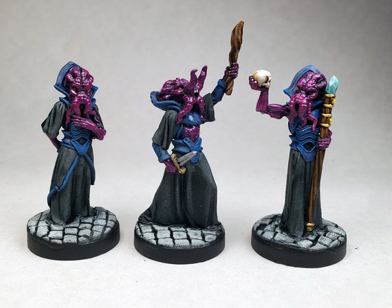 Mind Flyers Illithid Painted Miniatures 3d Print Resin / | Etsy