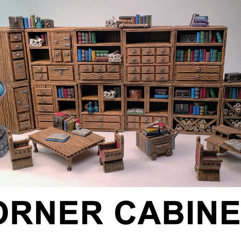 Miniature Library - Etsy