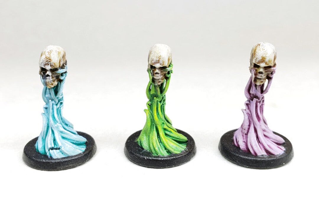 Spectral Skull Demilich, Painted Miniatures 3d Print Resin / Pathfinder ...