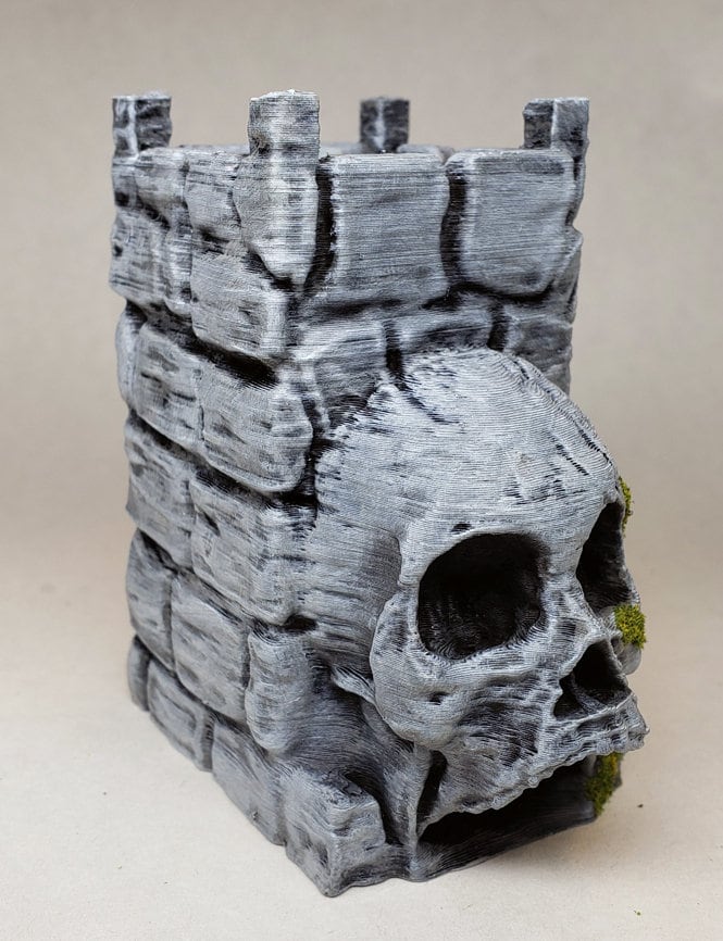 Painted Skull Tower / 3d Printed D&D Terrain Wargame Buildings - Etsy