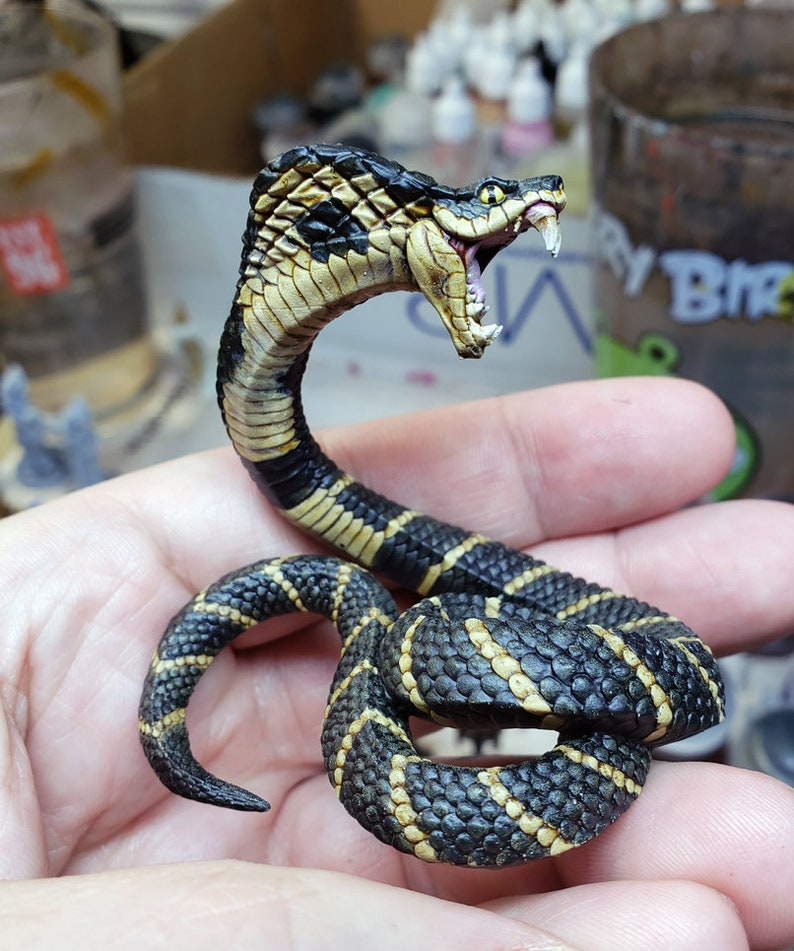 Custom Painted Giant Snake Miniatures 3d Print Resin / - Etsy