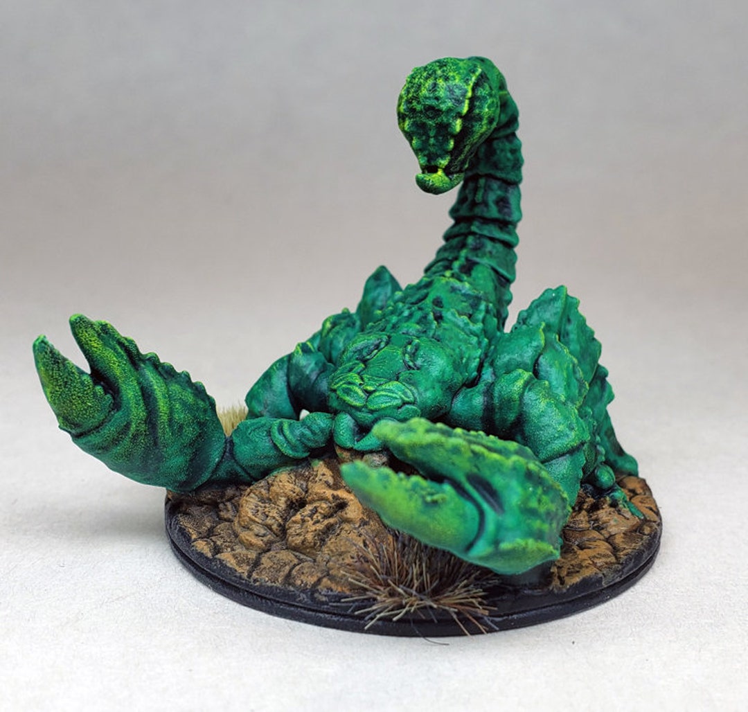 Painted Giant Scorpion Miniature / Dnd 5E Pathfinder 2E Frostgrave D&D ...