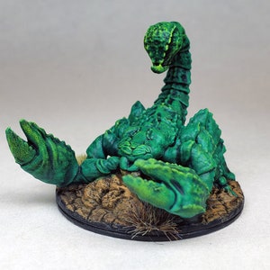Painted Giant Scorpion Miniature / Dnd 5E Pathfinder 2E Frostgrave D&D ...