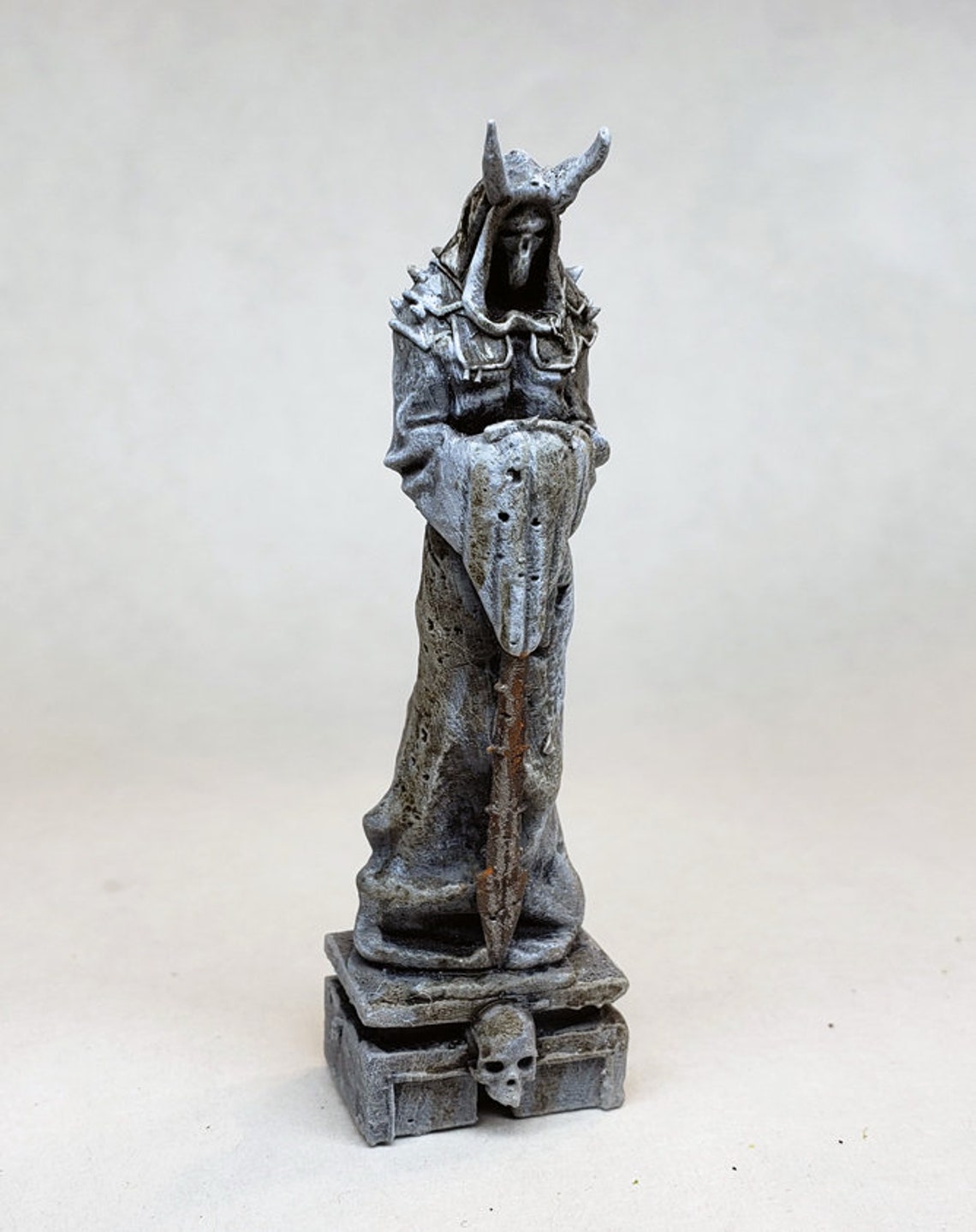 Painted Hellscape Statue Devil Throne and Bonfire Terrain / - Etsy