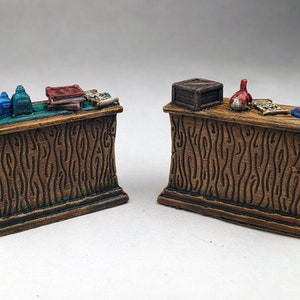 Painted Dungeon Tavern Furniture Library Shelves / Tiny Terrain ...