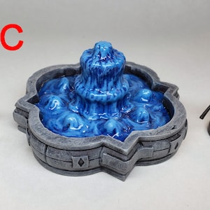 Painted City Water Fountains Magic / Resin Printed Terrain Miniature D ...