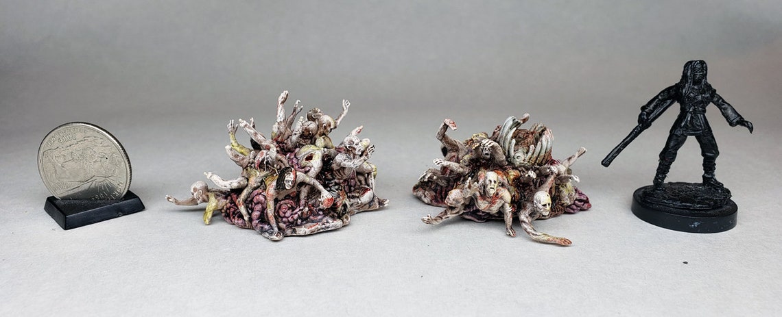 Painted Sentient Corpse Piles Zombie Swarm / Resin Printed - Etsy