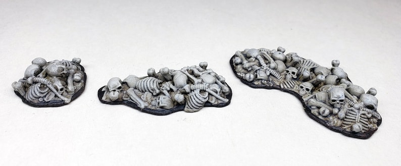 Painted Bone and Skull Piles Dungeon Zombie Grate / Hand Painted ...