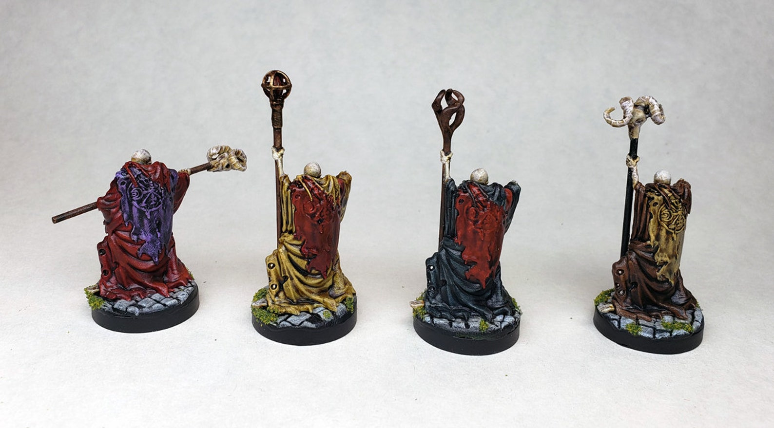 Custom Painted Lich Miniature, Skeletal Mage 3d Print Resin ...