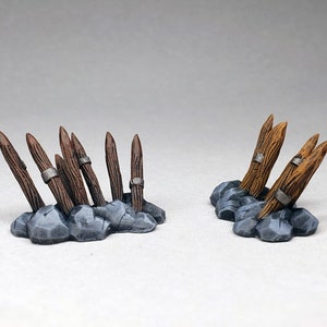 Painted Wooden Spike Barricades - City Town Dungeon D&D Furniture ...