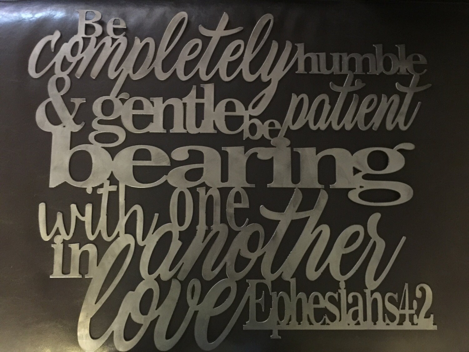 25x20 Be Completely Humble Metal Verse | Etsy