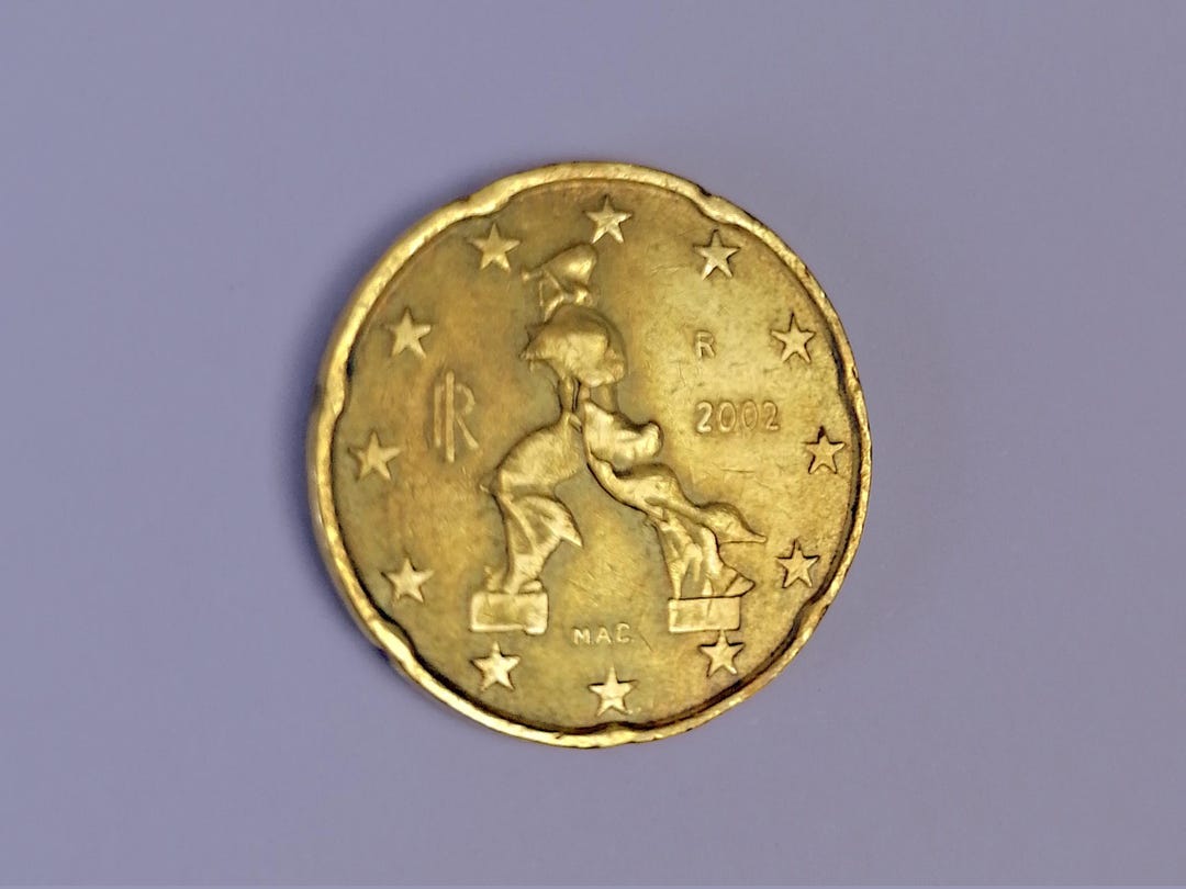 Rare 20 Euro Cent Coin 2002 Italy - Boccioni’s Sculpture Collectible ...