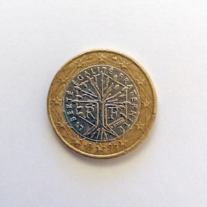 Rare 1 EUR Euro Coin 1999 France - Tree of Life - Liberté, égalité ...