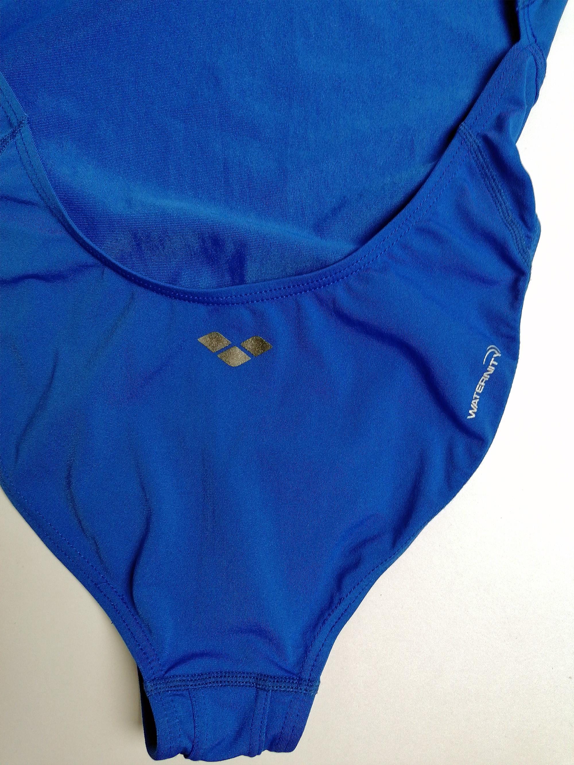 ARENA Swimsuit One-piece Electric Blue Racer-back Bathing-suit Swimwear ...