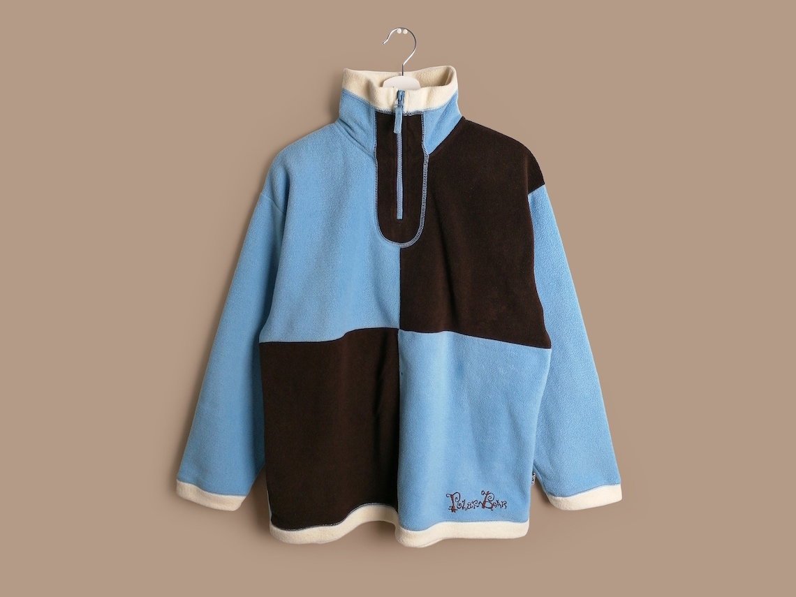 POLAR BEAR Vintage 90's Unisex Fleece Sweatshirt - Etsy