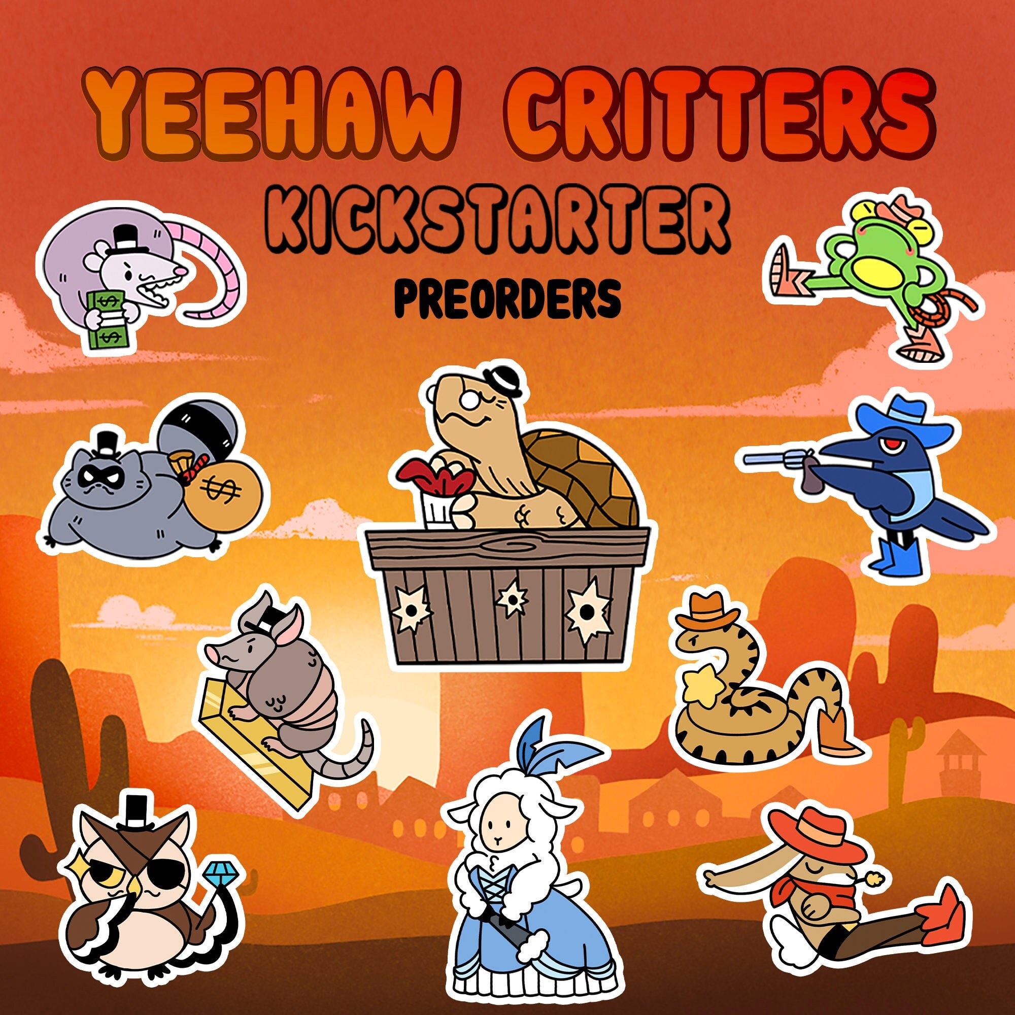 Yeehaw Critters Hard Enamel Pins - Etsy
