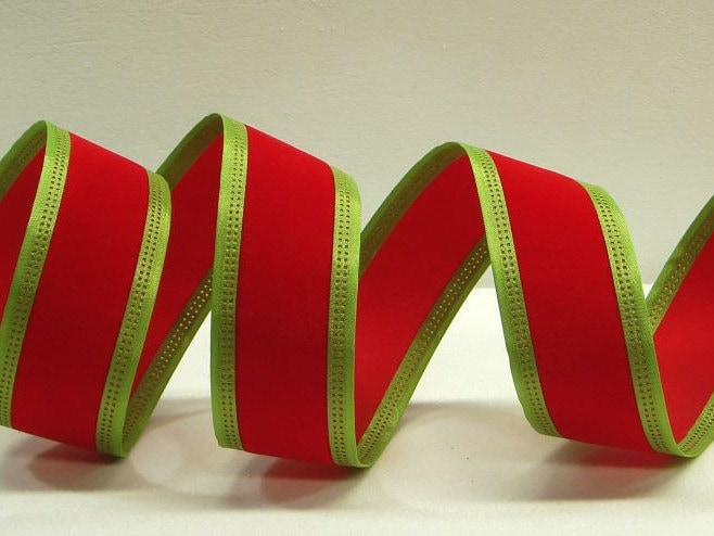 Wired Christmas Ribbon 1.5 Red Velvet Ribbon with | Etsy