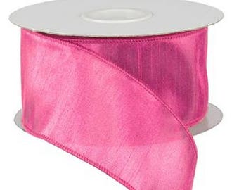 Pink rose ribbon | Etsy