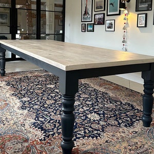 English Farmhouse Table, Bespoke Hand Made Dining Table - Etsy